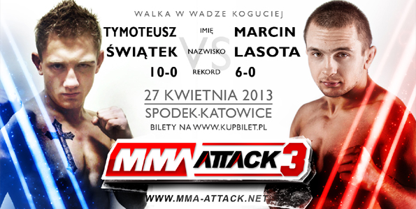 Lasota vs. Świątek na MMA Attack 3! – FIGHT24.PL – MMA i K-1, UFC