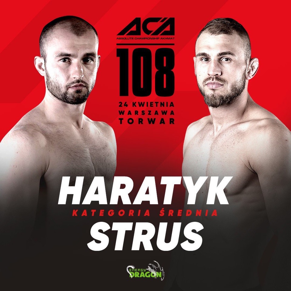 Rafał Haratyk rywalem Piotra Strusa na ACA 108! Radosław Paczuski ...