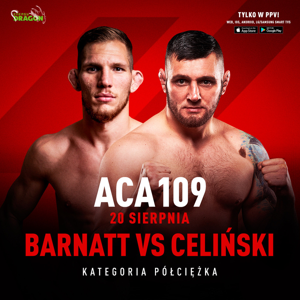 Trylogia Karol Celiński vs Luke Barnatt oficjalnie podczas ACA 109 ...