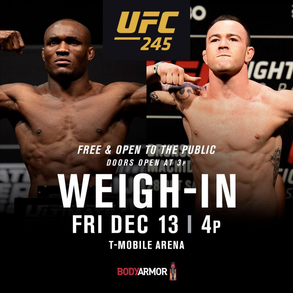 UFC 245: Usman vs Covington – wyniki ważenia – FIGHT24.PL – MMA i K-1, UFC